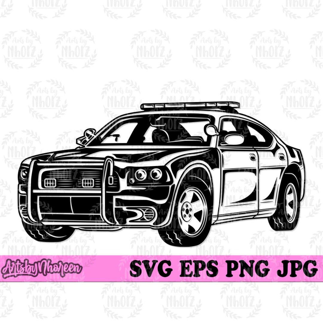 Police Car Svg, Policeman Clipart, Police Ride Cut File, First ...