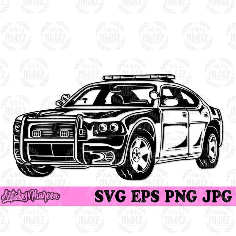Police Car Svg Policeman Clipart Police Ride Cut File First - Etsy