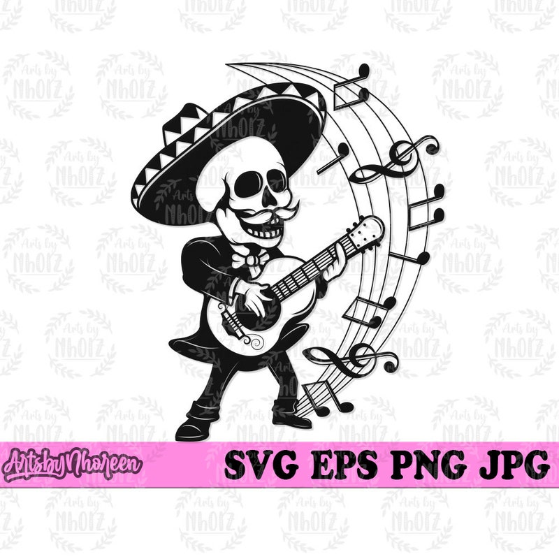 Tshirt Guitar Skull - Etsy