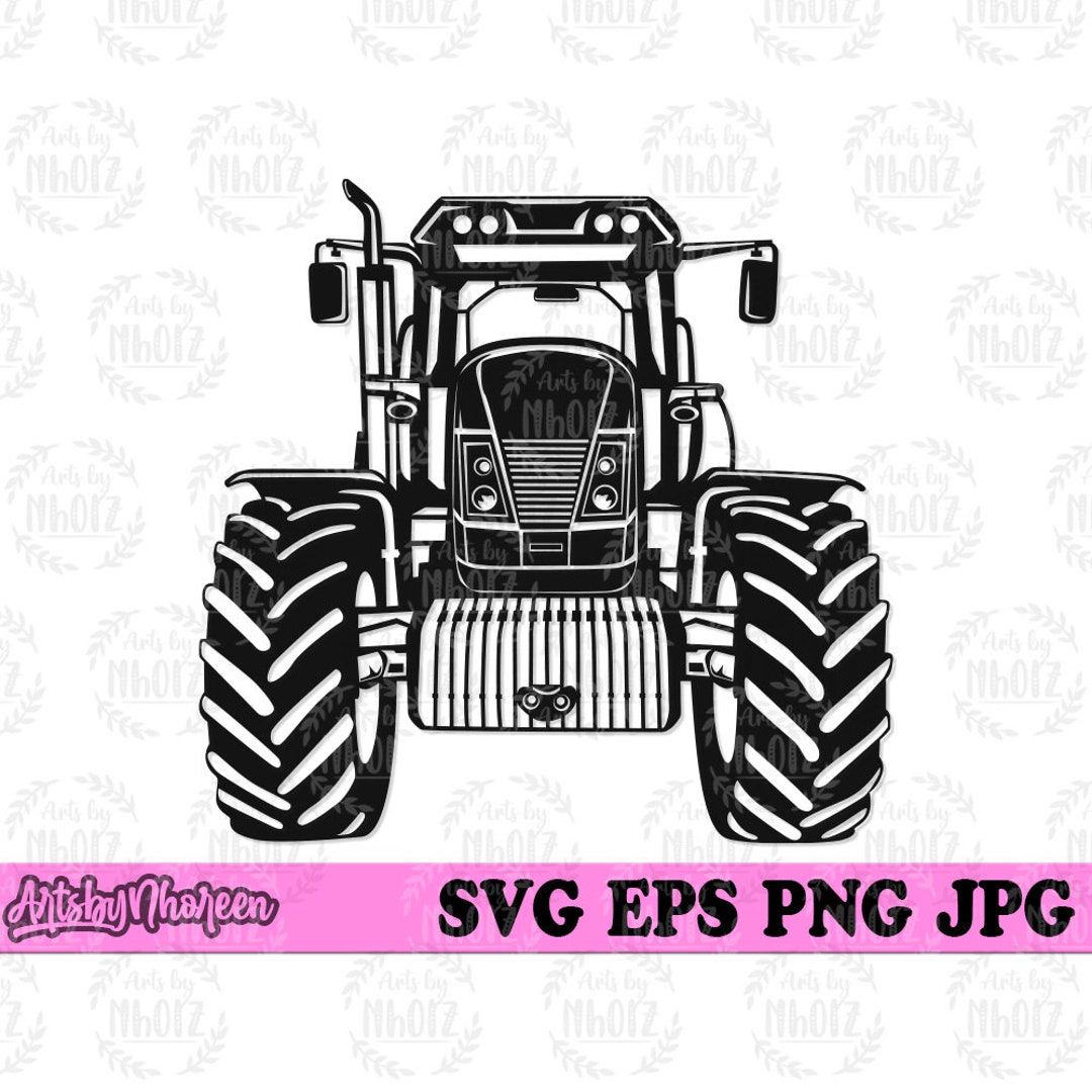 Tractor Svg, Farming Vehicle Clipart, Tractor Owner Jpeg, Farm Land ...