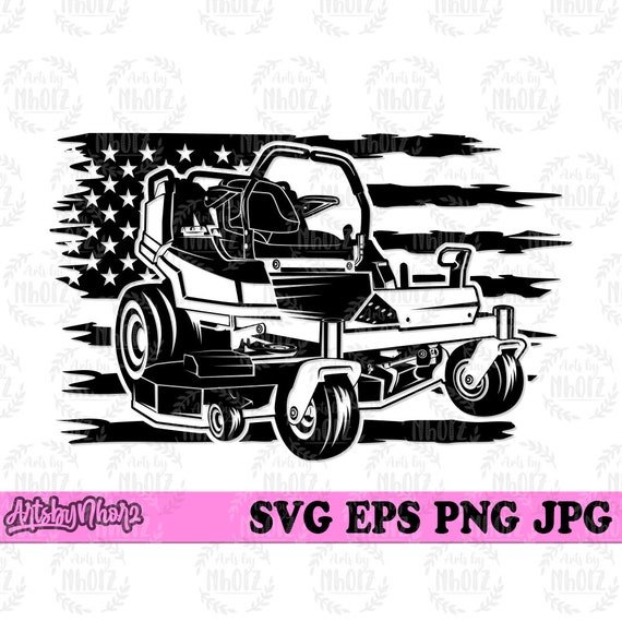US Zero Turn Lawn Mower Svg Zero Turn Svg Lawn Mower Svg - Etsy Norway