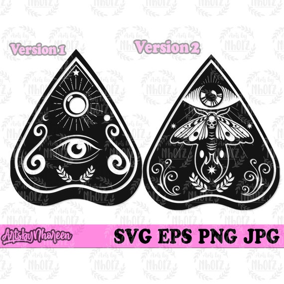 2 Planchette Svg Ouija Board Clipart Spirit Game Clipart - Etsy