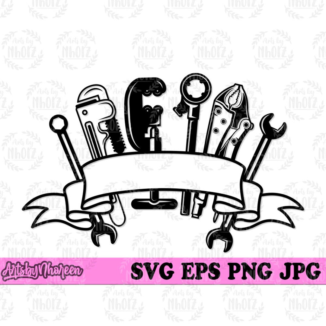 Plumber Tools Svg, Plumbing Clipart, Pipe Repairman Cut File, Pipe ...