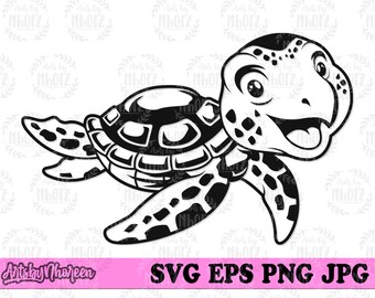 Turtle Salt Life Svg - Etsy
