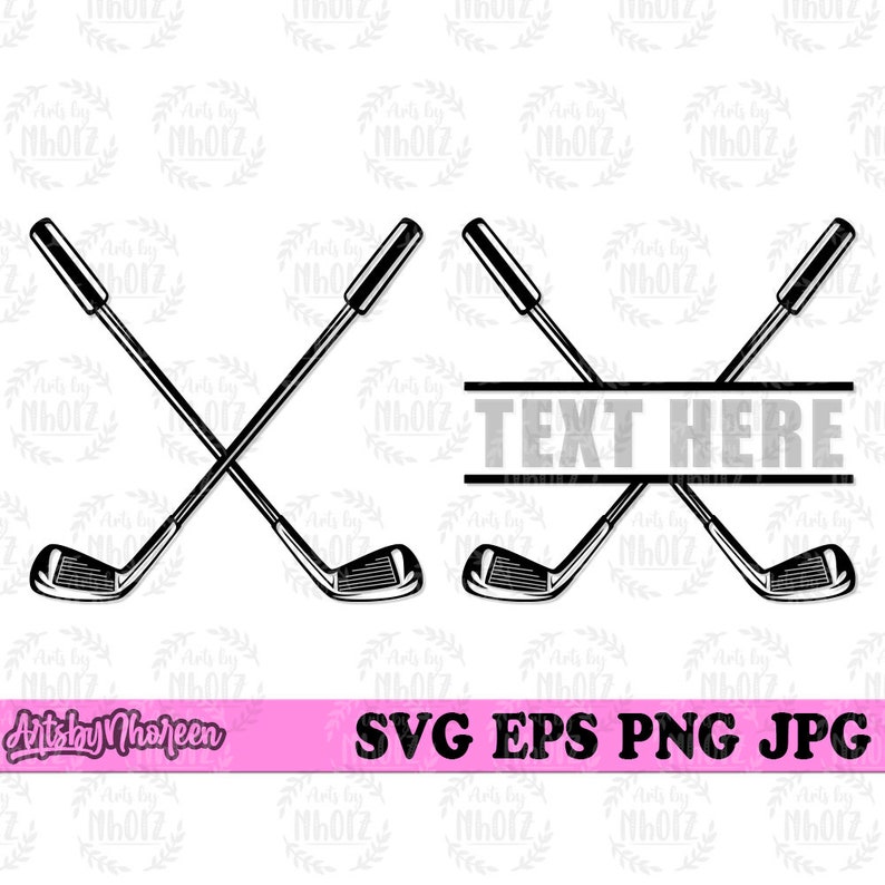 Golf Club Svg Golfer Text Name Clipart Golf Cut File Golf - Etsy