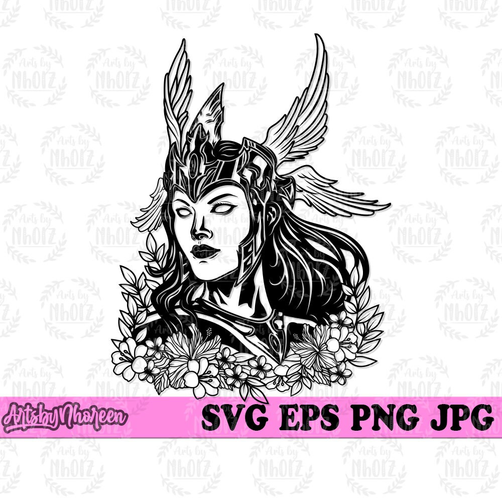 Valkyrie Svg Warrior Woman Clipart Norse Mythology Greek - Etsy Australia