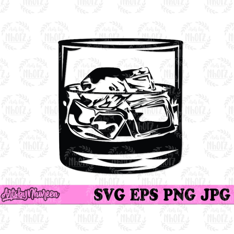 Glass of Whisky Svg Glass of Whisky Clipart Whisky Png | Etsy