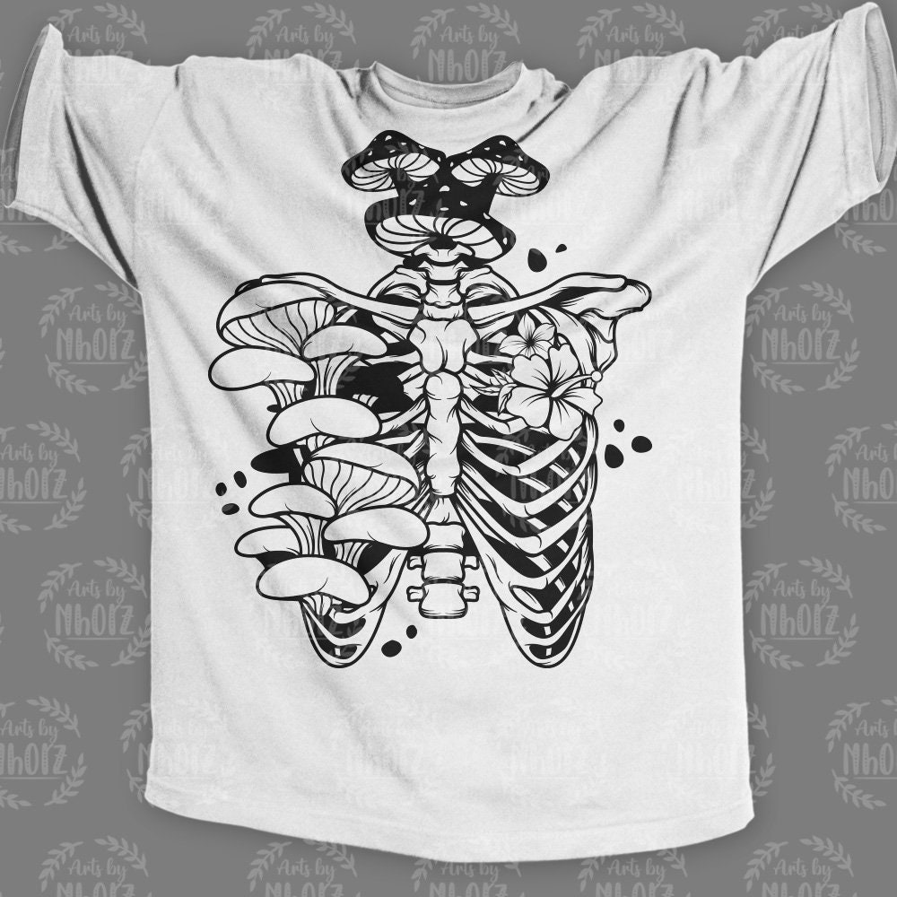 Mushroom Ribcage Svg Shroom Clipart Weed Cut File Rasta - Etsy Hong Kong