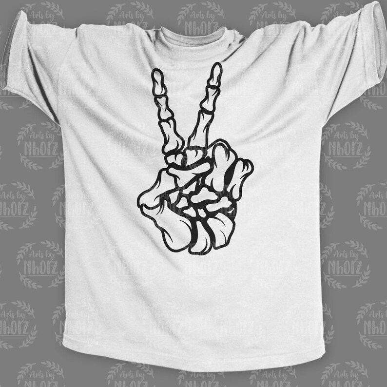 3 Skeleton Hand Sign Svg Sign Language Clipart Skeletal Hand - Etsy