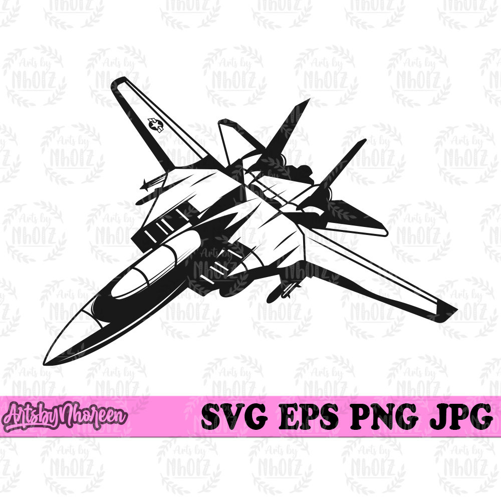 Fighter Jet Svg Air Force Cut File Sky Battle Scene Png - Etsy