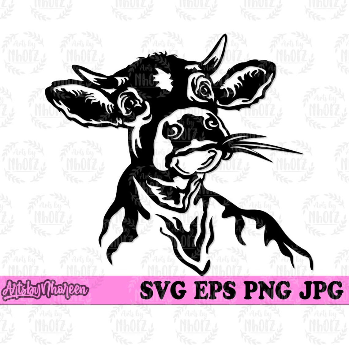 Cow Svg, Cow Head Svg, Farm Cow Svg, Barn Svg, Barn Animal Svg, Farm ...