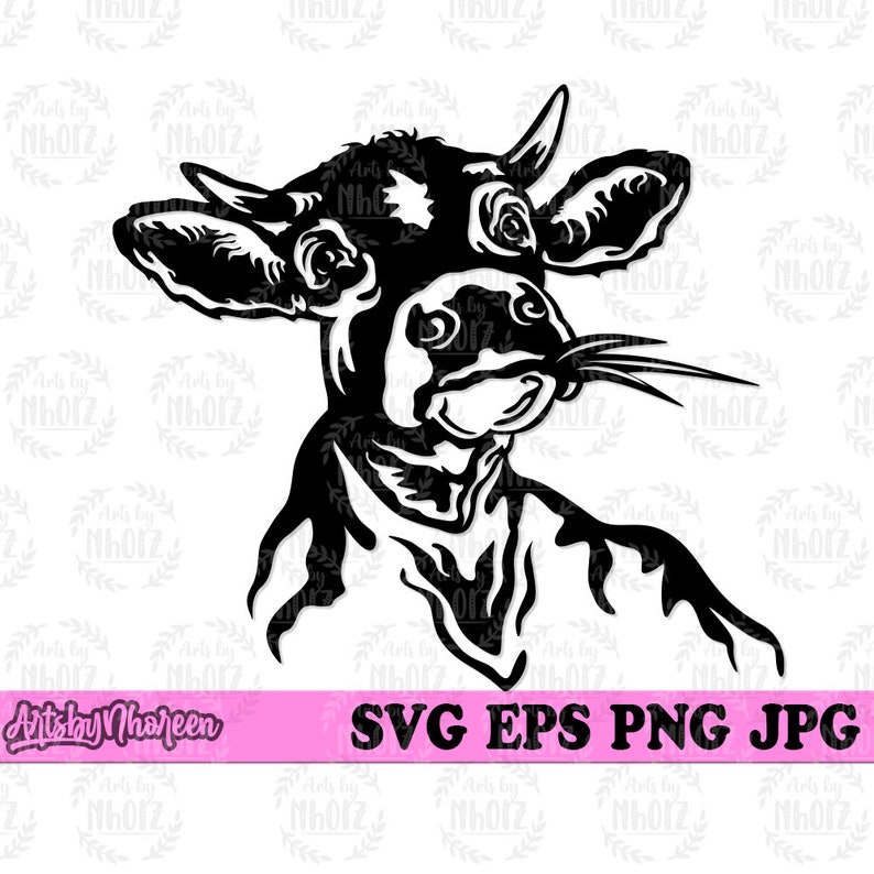 Cow Svg Cow Head Svg Farm Cow Svg Barn Svg Barn Animal - Etsy
