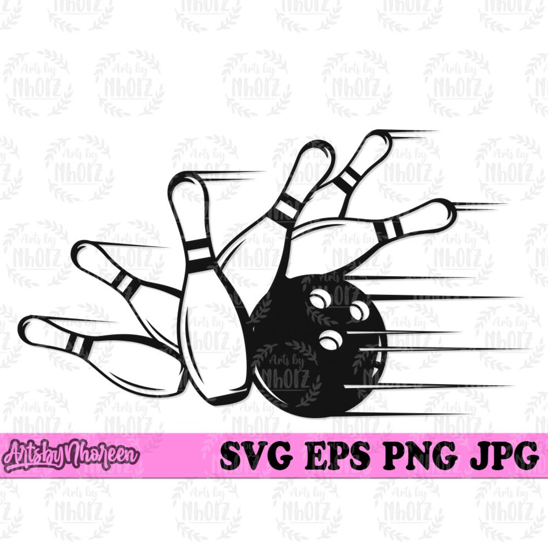 Bowling Svg, Bowler Gift Idea T-shirt Design Png, Bowling Game Clipart ...