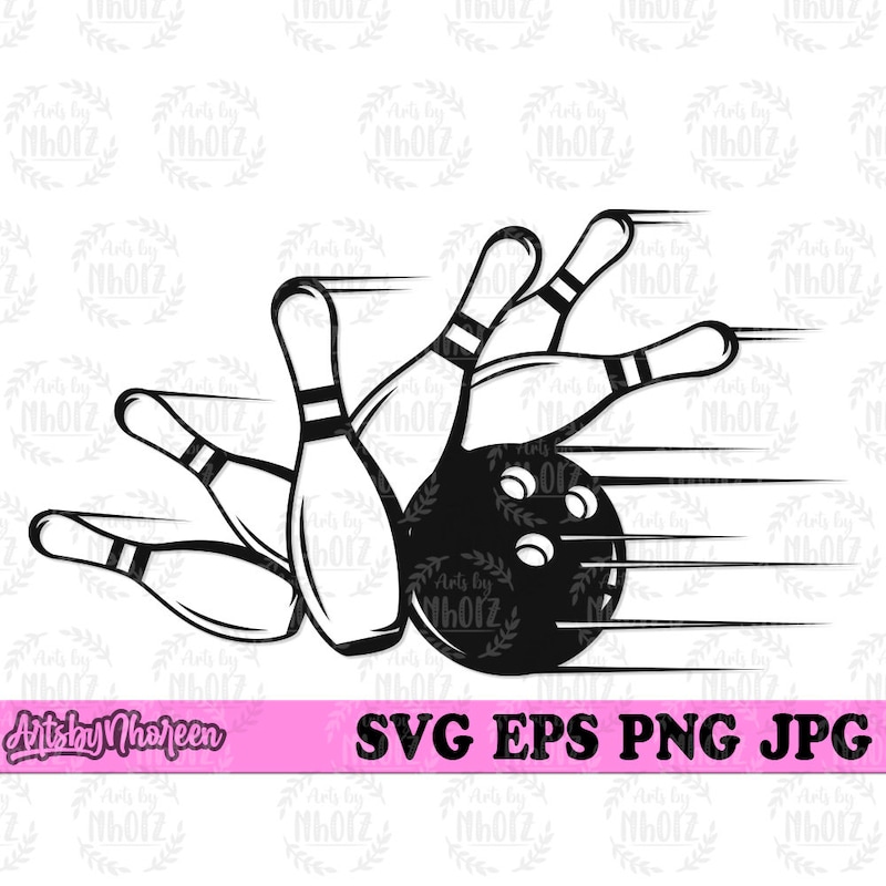 Bowling Svg - Etsy