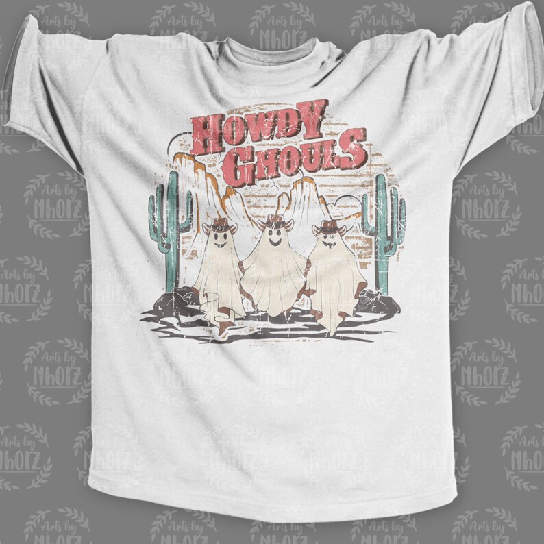 Howdy Ghouls PNG File for Sublimation Halloween Printable - Etsy