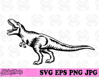T-rex Ranch Vector Eps / Ai / Svg / Png Dinosaur - Etsy Israel