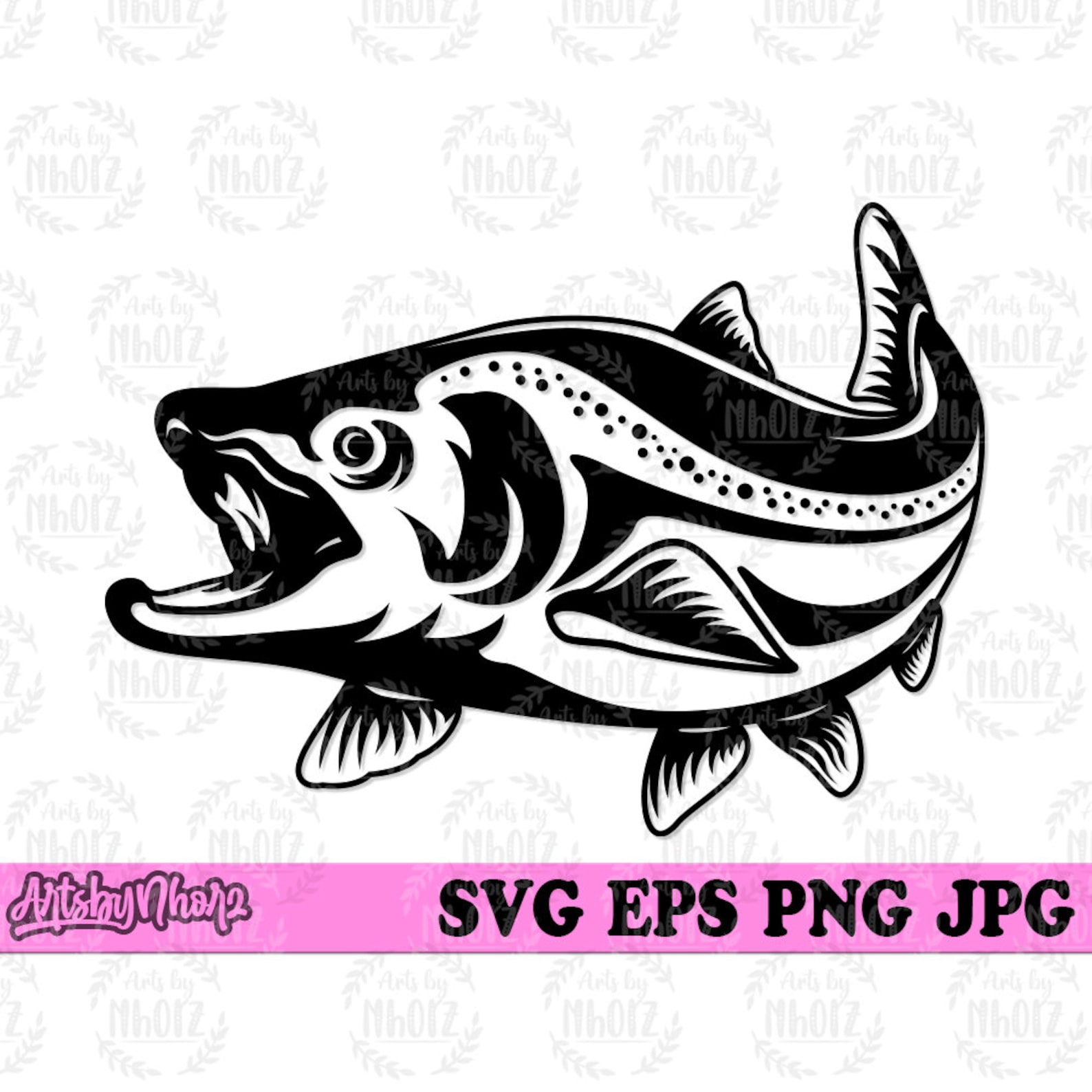 Trout Fish Illustration Trout Fish Svg Trout Clipart Trout - Etsy