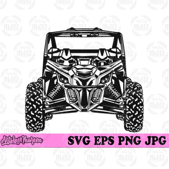 ATV Svg Mud Ride Clipart Extreme Sports Cut File off Road | Etsy