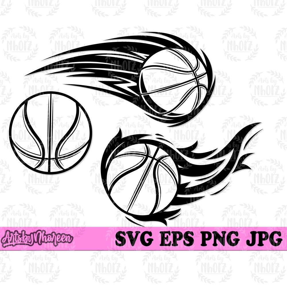Flaming Basketball SVG Bundle Ball Life Shirt Png Sports Dad - Etsy