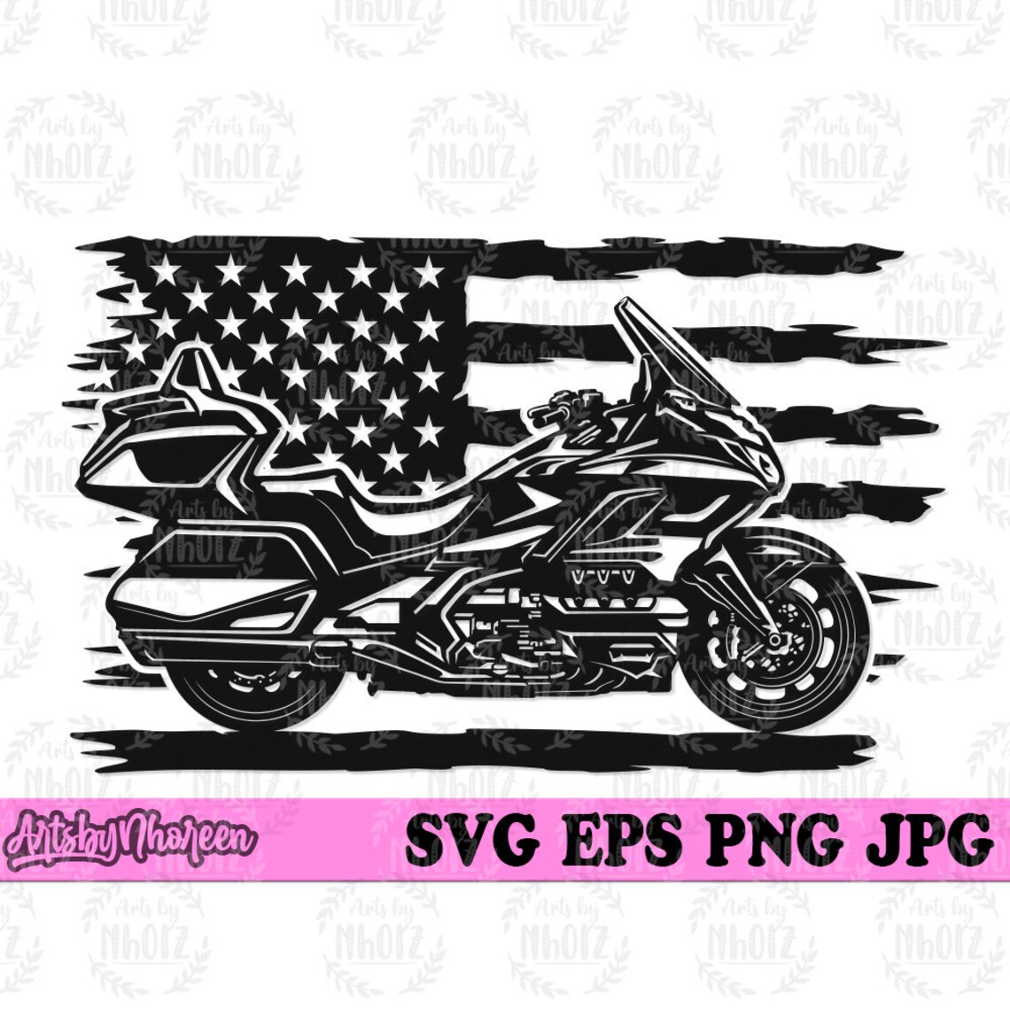 US Touring Bike Svg, Big Bike Rally T-shirt Design Png, Biker Dad ...