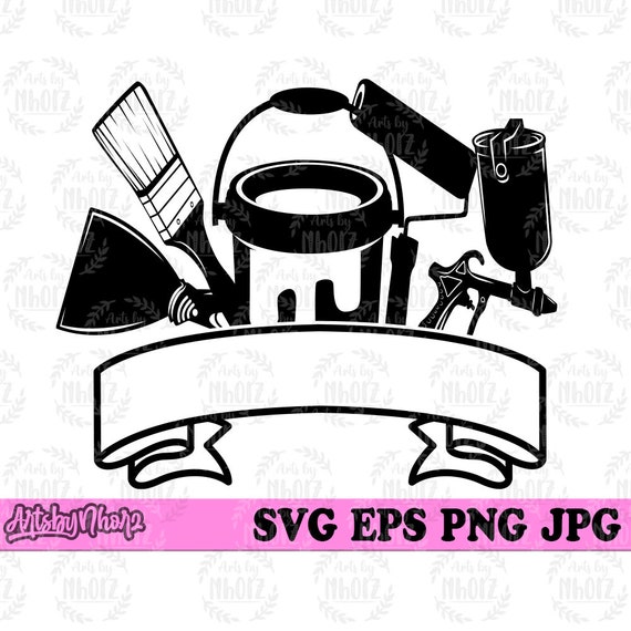 Painter Tools Svg Painter Tools Png Painting Svg Painter | Etsy