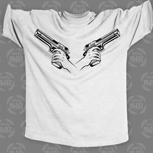 Hand With Guns Svg, Double Kill Clipart, Gun Owner T-shirt Png, Weapon ...