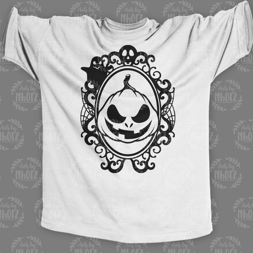 Spooky Halloween Svg Horror Frame Clipart Scary Pumpkin - Etsy