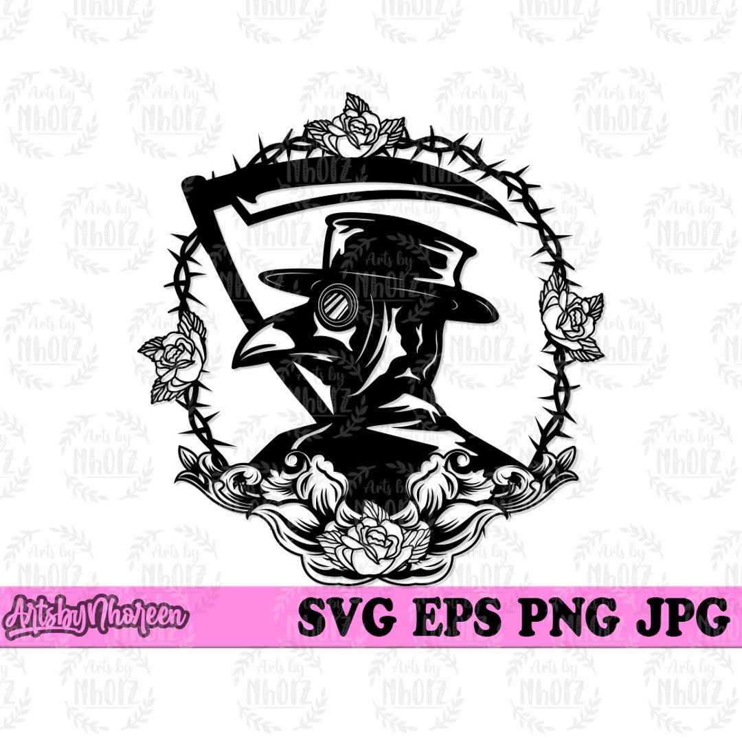 Plague Doctor Svg, Crow Clipart, Halloween Custom T-shirt Design Png ...