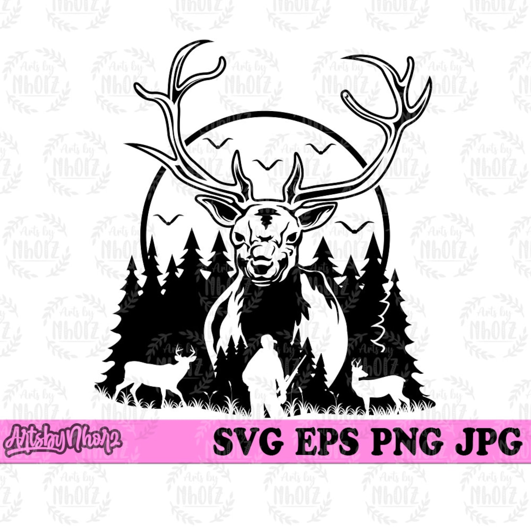 Hirsch Jagd svg, Deer Hunter svg, Jagd Shirt svg, Jagd png, Deer Jagd ...