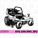 Zero Turn Lawn Mower Svg, Lawn Mower Clipart, Lawn Mower Cutfile, Zero ...