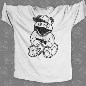 Teddy With Gun Svg Bandit Bear Clipart Hipster Teddy Cut - Etsy