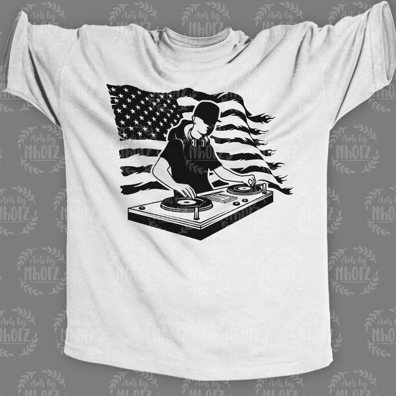 US DJ Svg Disc Jockey Cut File Mixer Stencil Turntable - Etsy