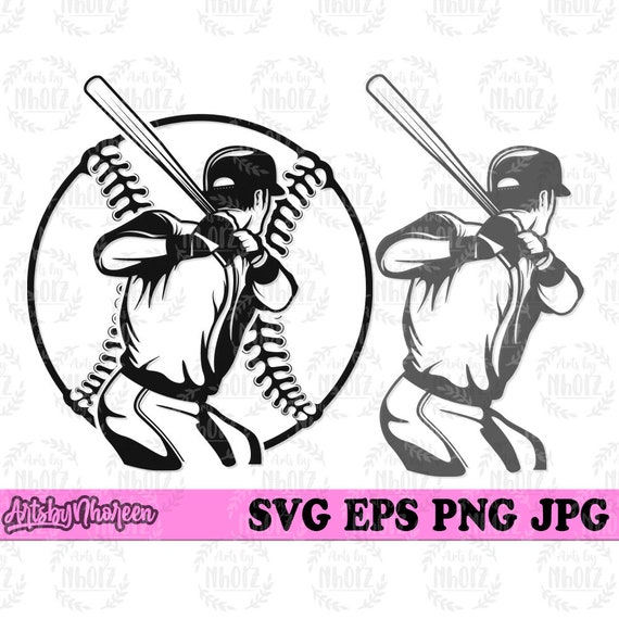 Art & Collectibles Digital Drawing & Illustration US Baseball Player ...