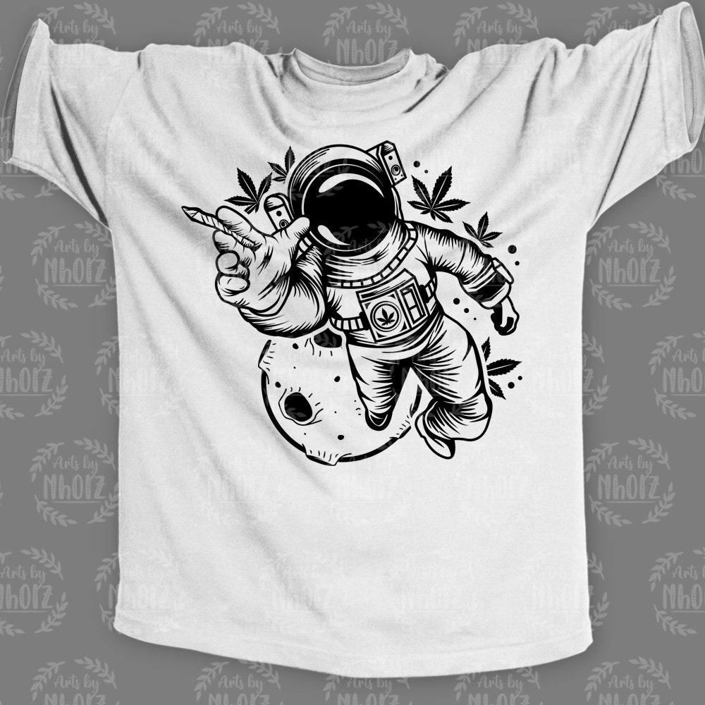 Astronaut Smoking Weed svg Space High Clipart Cannabis Cut - Etsy Schweiz