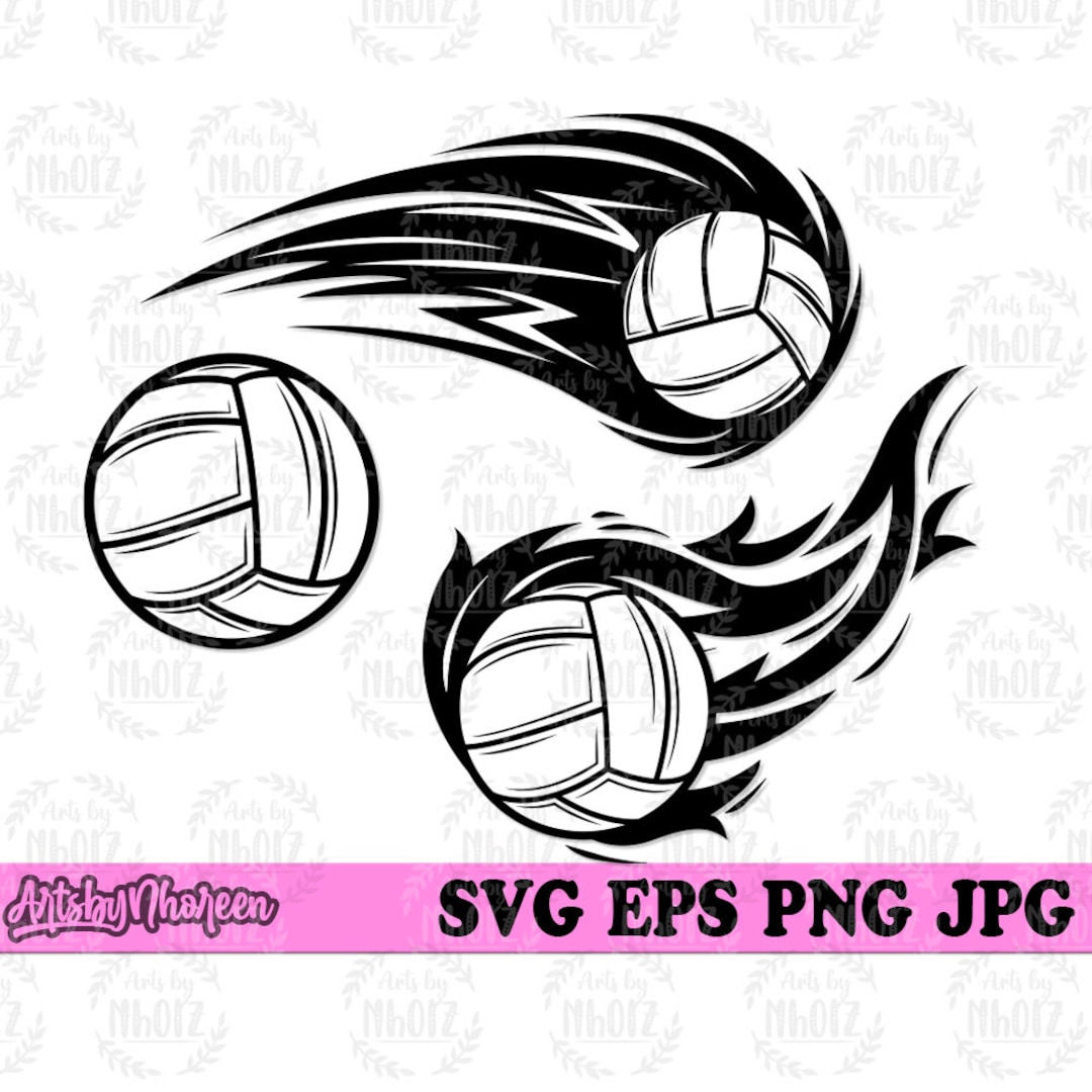 Flaming Volleyball Svg, Ball Life Shirt Png, Hot Volleyball Player ...