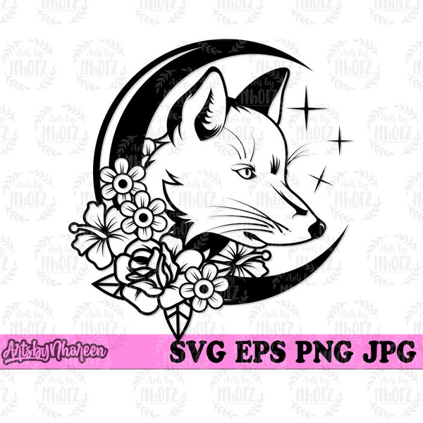 Celestial Fox Svg - Etsy