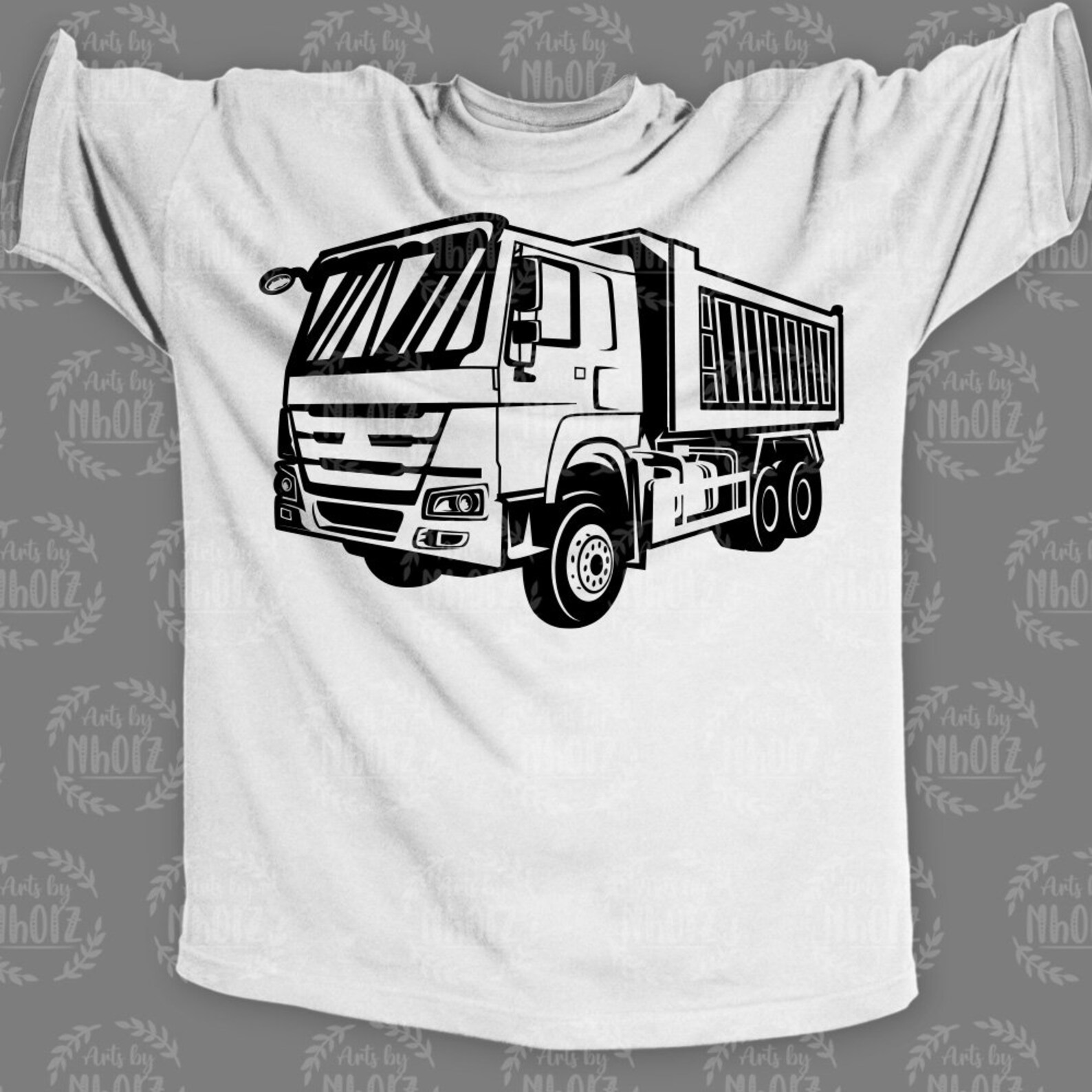 Dump Truck Svg, Dum Truck Clipart, Heavy Equipment Cut File, Trucker ...