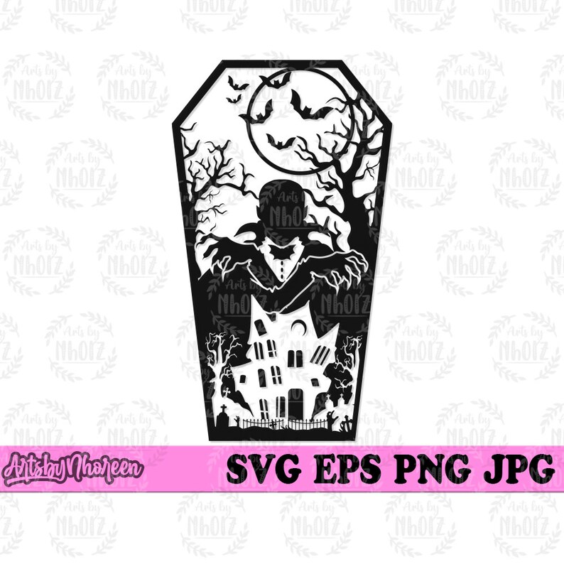 Vampire Scene Svg Happy Halloween Shirt Png Dracula Cut - Etsy
