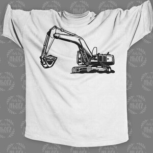 Bagger svg | Konstruktion Clipart | Auftragnehmer Plotterdatei | Facharbeiter T-Shirt png ...