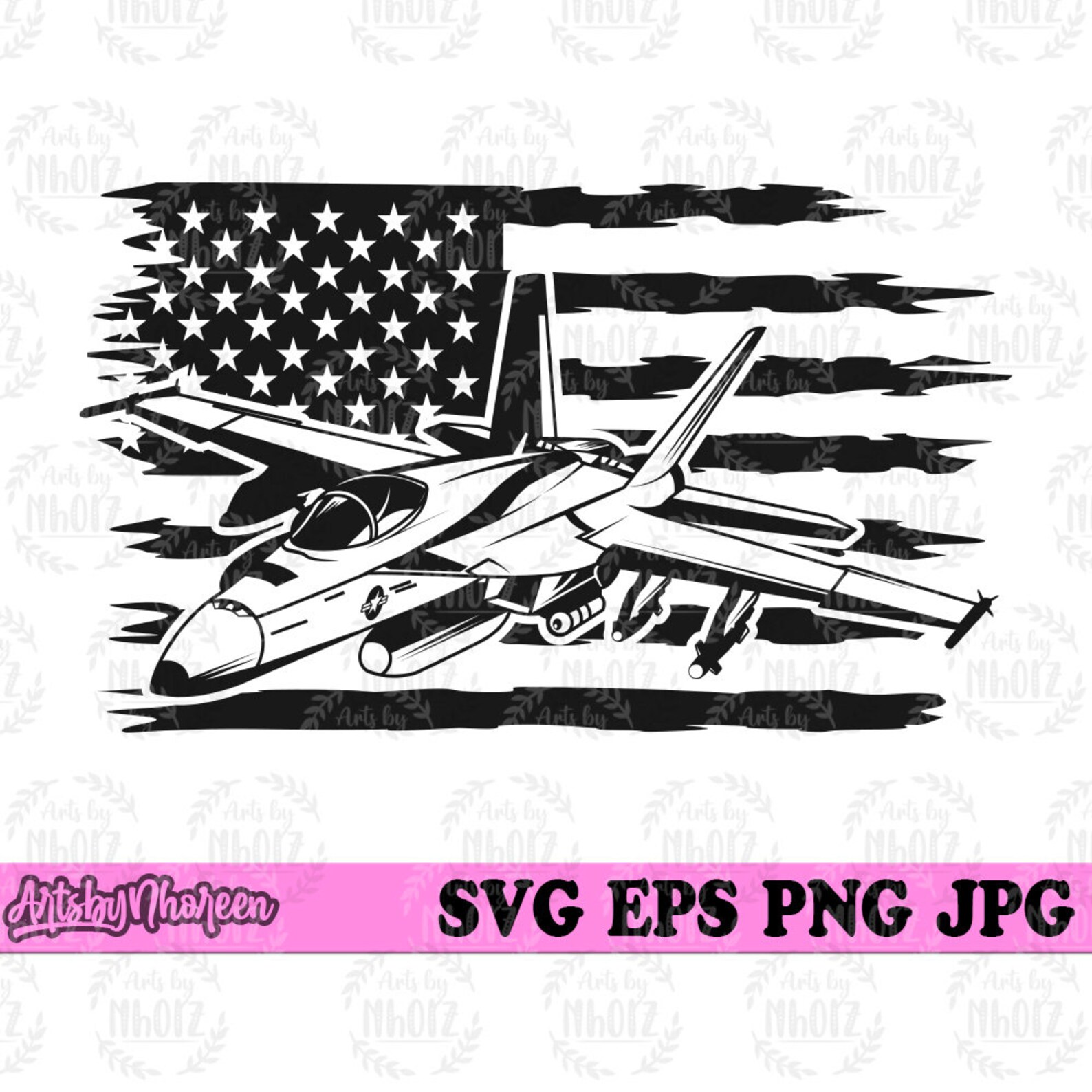 US Fighter Jet Svg Air Force Cut File Military Jet Stencil | Etsy