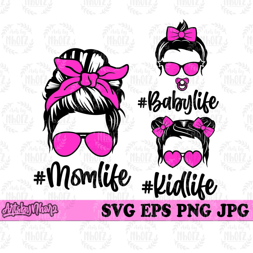 Mom Life Bundle SVG Mom Life Svg Kidlife Svg Baby Life Svg | Etsy