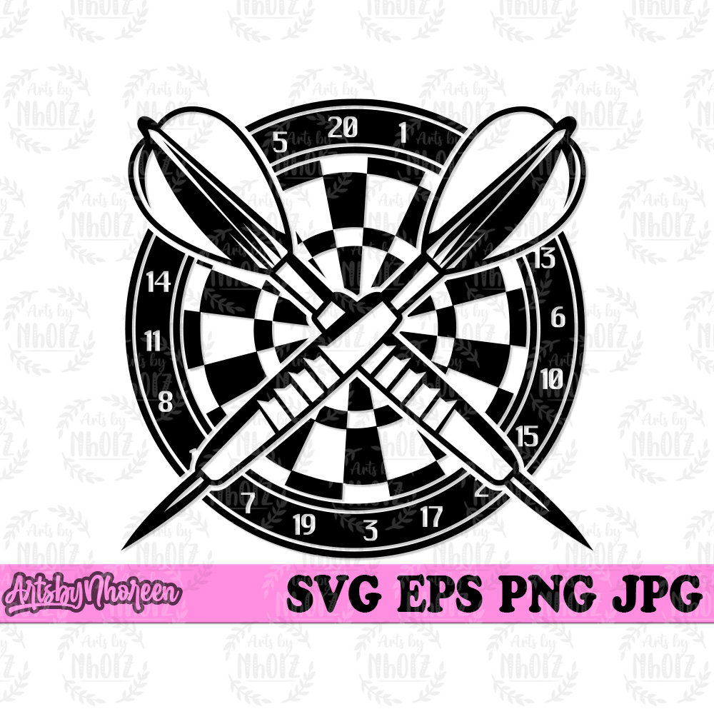 Dart Game Svg Target Shoot Clipart Dart Cut File Bulls Eye - Etsy Hong Kong
