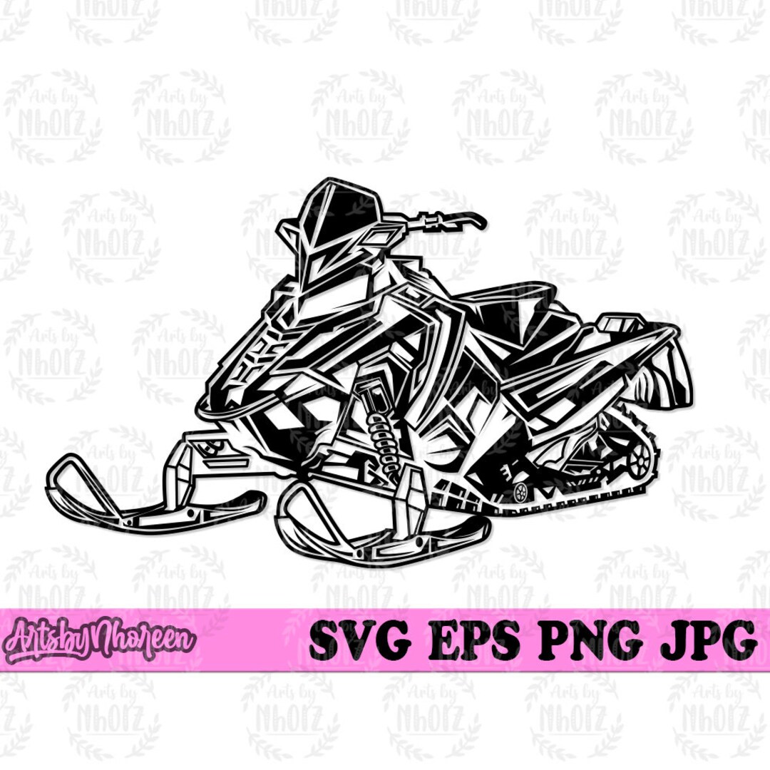 Snow Mobile Svg, Winter Extreme Sports Cut File, Snow Rider Dad Gift ...