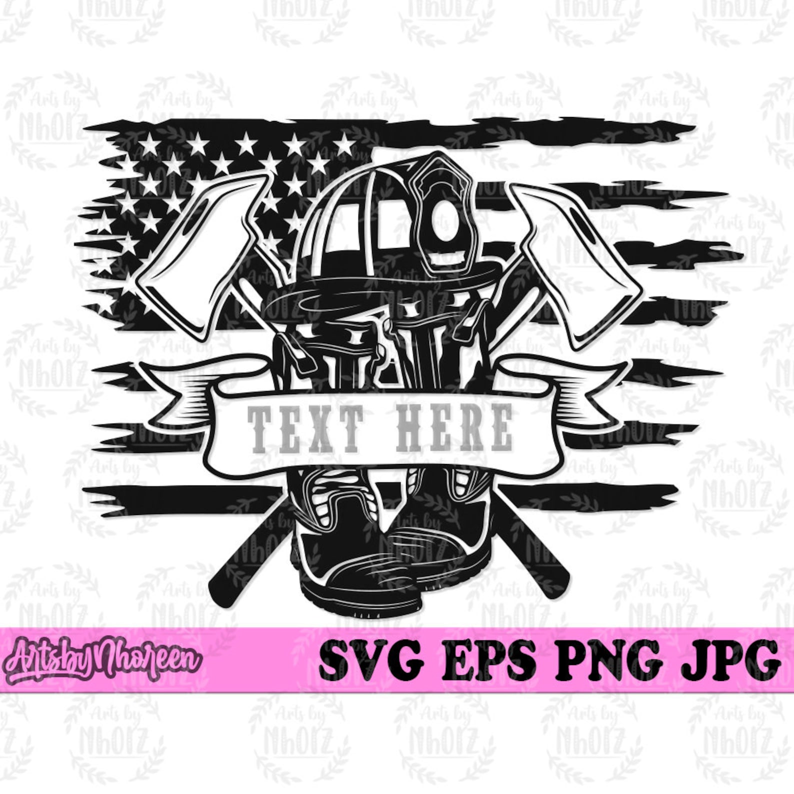 US Fire Fighter Gear Svg, Fireman Dad Gift Idea, Firefighter Depot ...