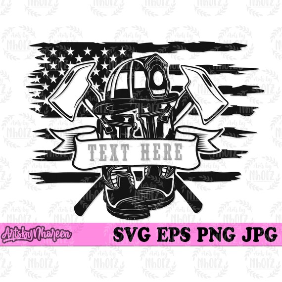 US Fire Fighter Gear Svg Fireman Dad Gift Idea Firefighter - Etsy