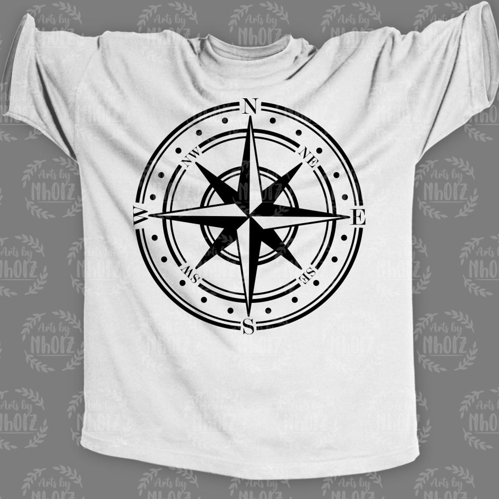 4 Compass Svg Boho Svg Compass Clipart Boho Clipart | Etsy