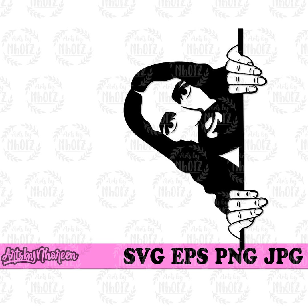 Jesus Peeking Svg, Jesus Christ Cut File, Peeking God Clipart, God is ...