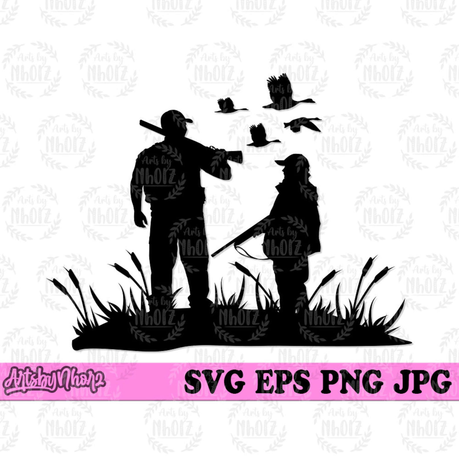 Dad and Son Hunter Svg Hunter Dad Svg Hunter Son Svg Duck - Etsy