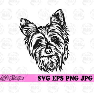 Yorkshire Terrier Svg, Cute Dog Clipart, Doggy Pet Owner T-shirt Design ...