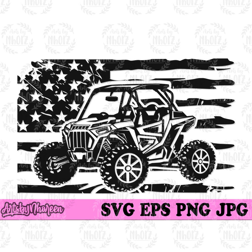 US ATV Svg Mud Ride Clipart Extreme Sports Cut File Rider | Etsy
